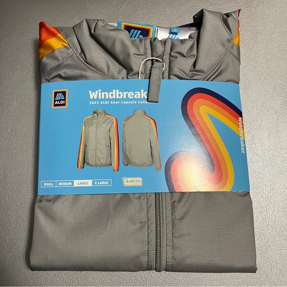 Aldi | Jackets & Coats | Aldi 223 Gear Capsule Full Zip Windbreaker ...